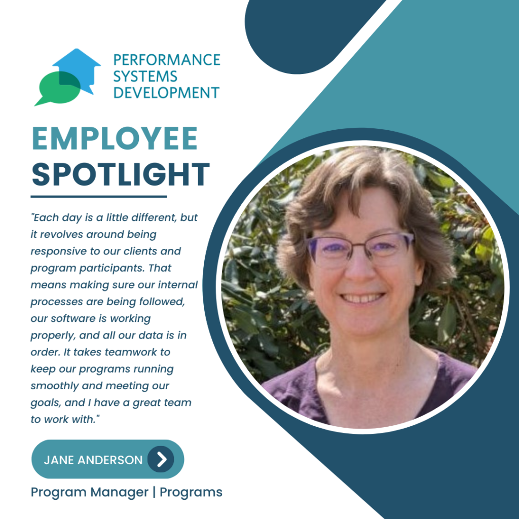 Jane Anderson – Program Manager – PSD