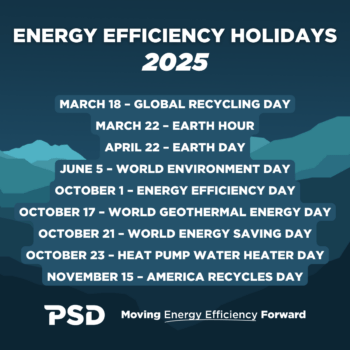 Energy Efficiency Holidays – 2025 Calendar – PSD